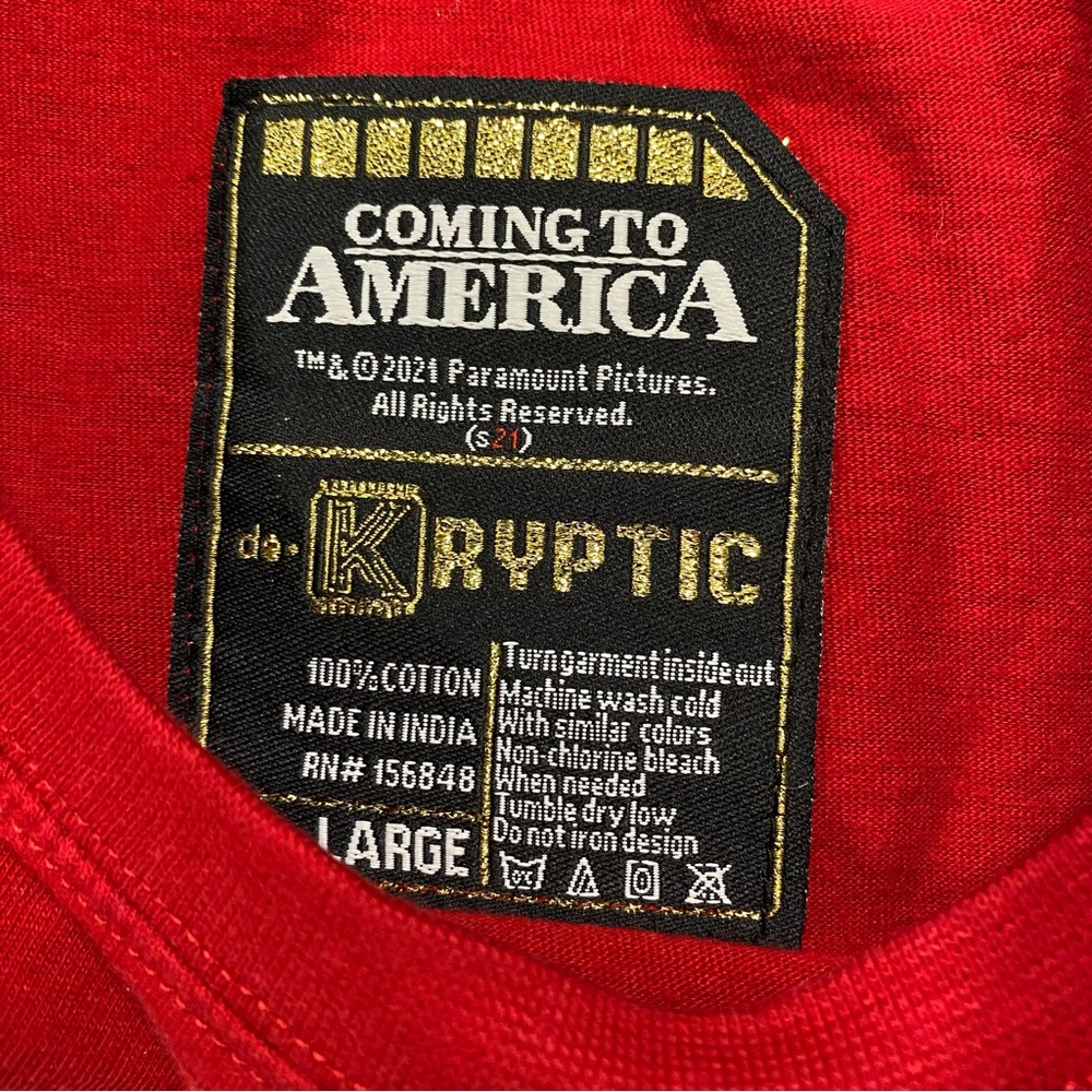 De.Kryptic Coming To America Movie T-Shirt Large King… - Gem